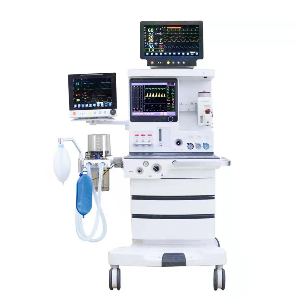 HA-6100XS Medical 15 Inch Colorful LCD Touch Screen Anesthesia Machine ...